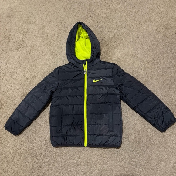 Nike | Jackets & Coats | Nike Bright Yellow Fleece Jacket | Poshmark